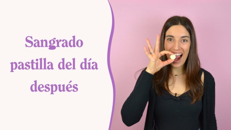 Descubre todo sobre el sangrado de la pastilla del día siguiente: ¿qué ...