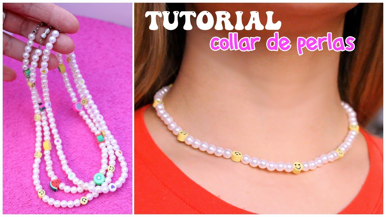 Descubre cómo hacer un elegante collar con perlas paso a paso - Todo ...