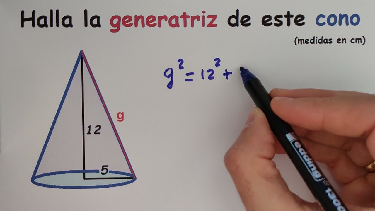 Aprende paso a paso cómo sacar la generatriz de un cilindro y resuelve ...