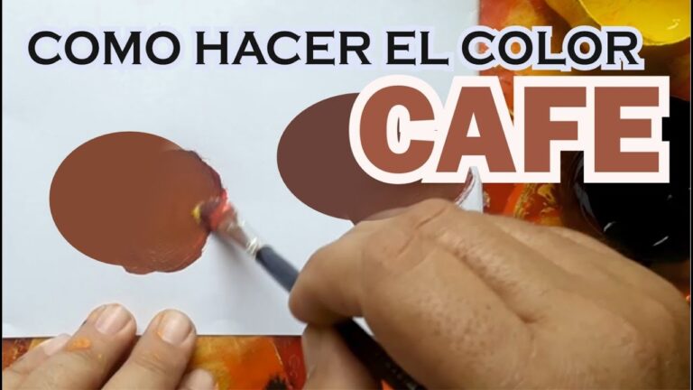 Cómo hacer el color café con colores primarios: ¡Descubre el secreto ...